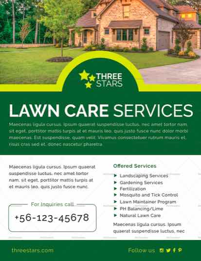 Lawn Care Flyer Templates